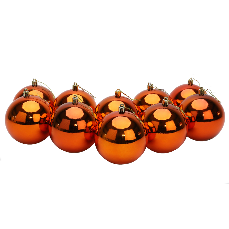 10 Extra Large 100mm Colour Christmas Baubles - Christmas Tree ...