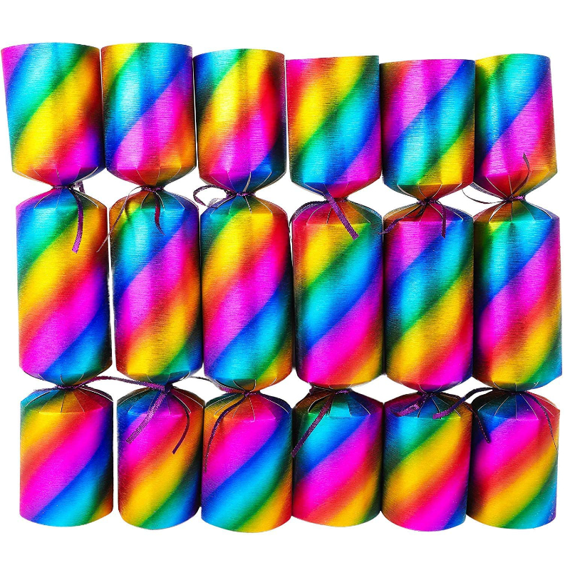 Pack Of 6 Rainbow Party Favours / Crackers - Dinner Parties - Everyday ...