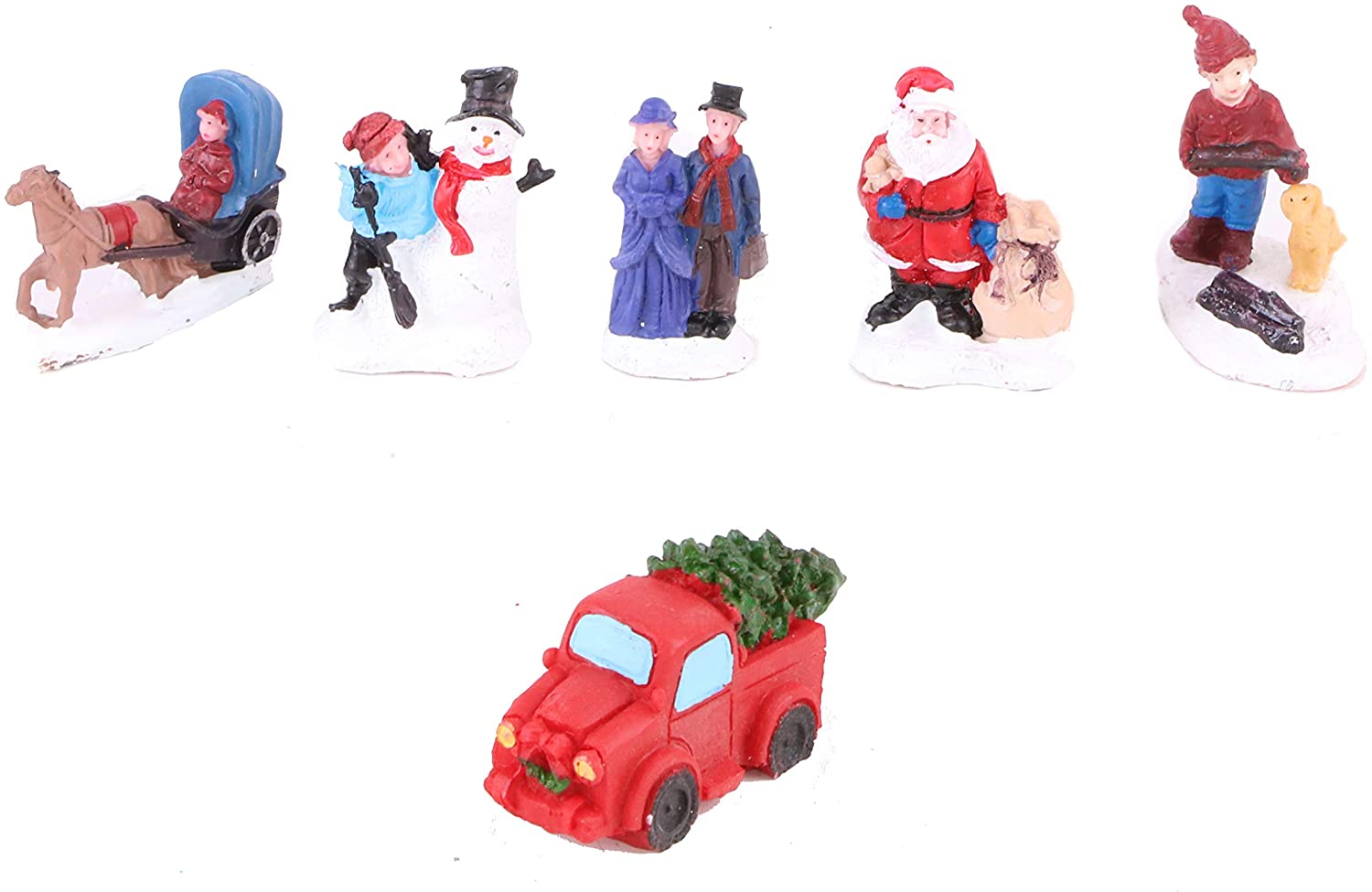 Toyland® Mini Christmas Village & Shop Scene Set with LED Lights ...