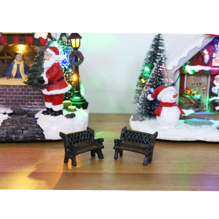 Mini Resin Christmas Collectible Ornament - Village Scene Accessories ...